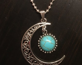 Half moon necklace | Etsy