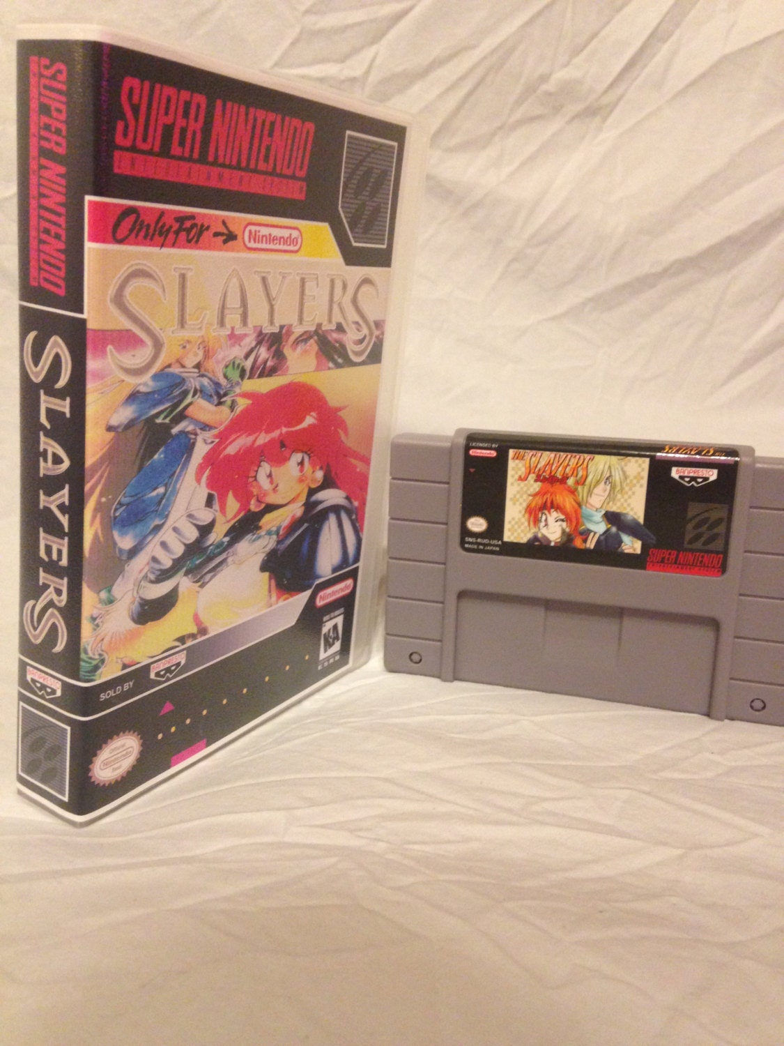 Slayers Fan Made Custom Super Nintendo Nintendo SNES Game.
