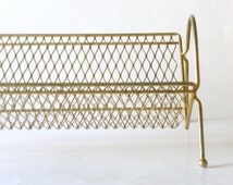 Vintage Gold Metal Tabletop Book Stand