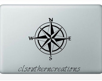 Compass vinyl decal | Etsy