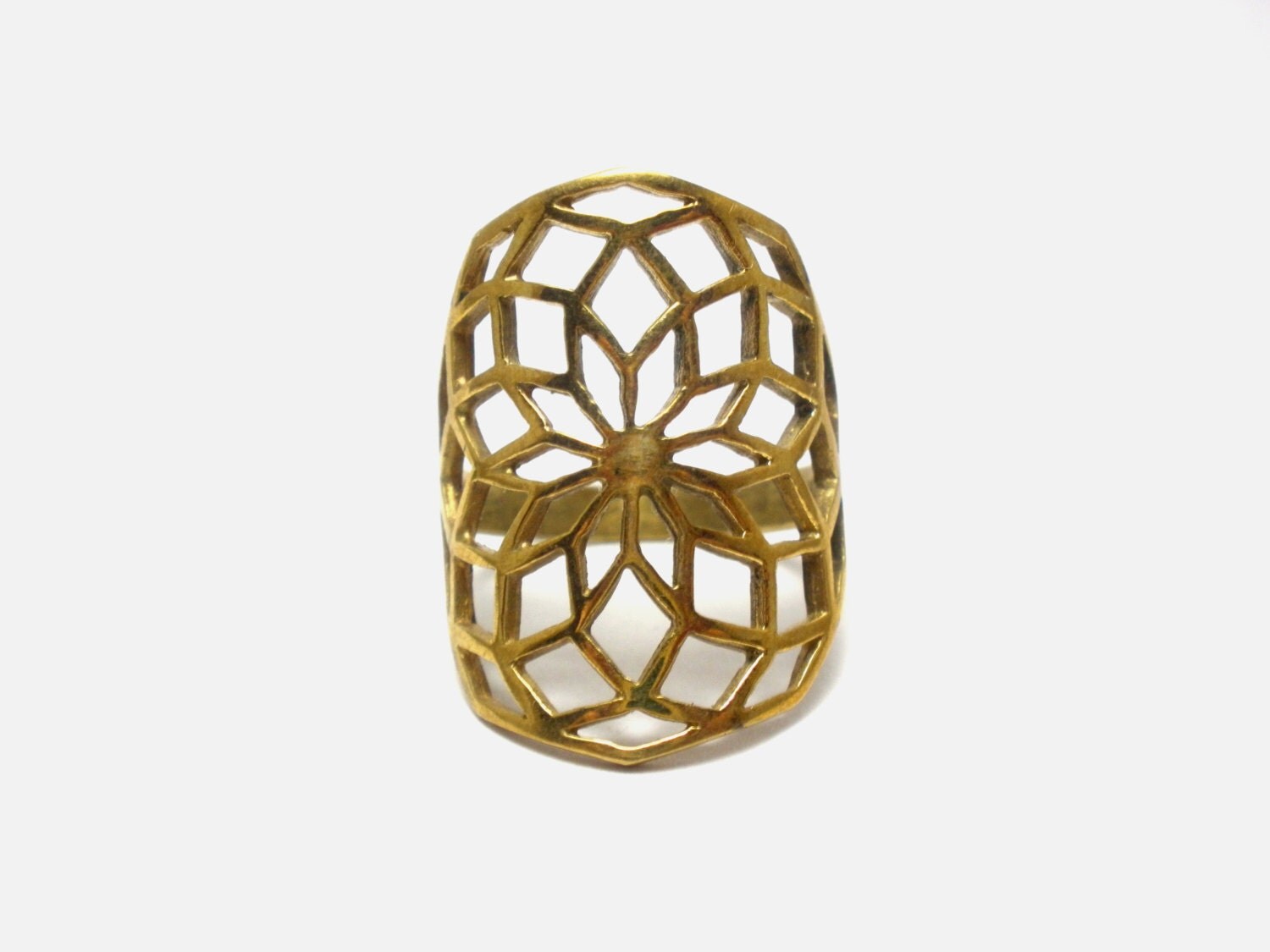 Sacred geometry ring Tribal jewelry Ethnic Jewellery
