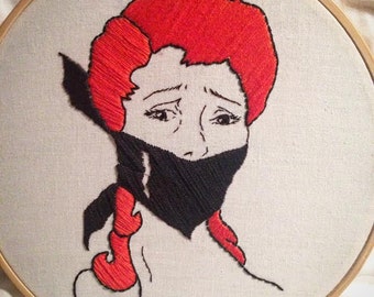 Pinup embroidery | Etsy