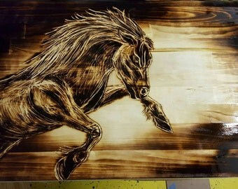 Wood burned and etched bird Feathers. by WestTexasWoodArt on Etsy