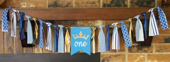 Prince Birthday Banner Prince Birthday Garland One Birthday