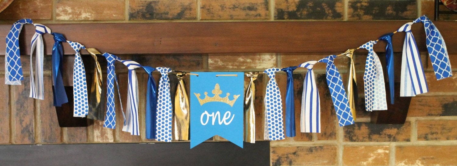 Prince Birthday Banner Prince Birthday Garland One Birthday
