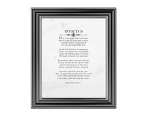 Unique invictus poem related items | Etsy