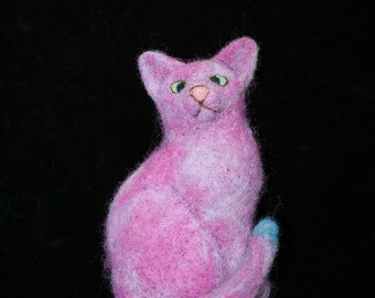 Needle felted cat | Etsy