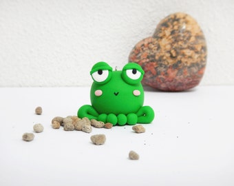 Polymer clay frog | Etsy