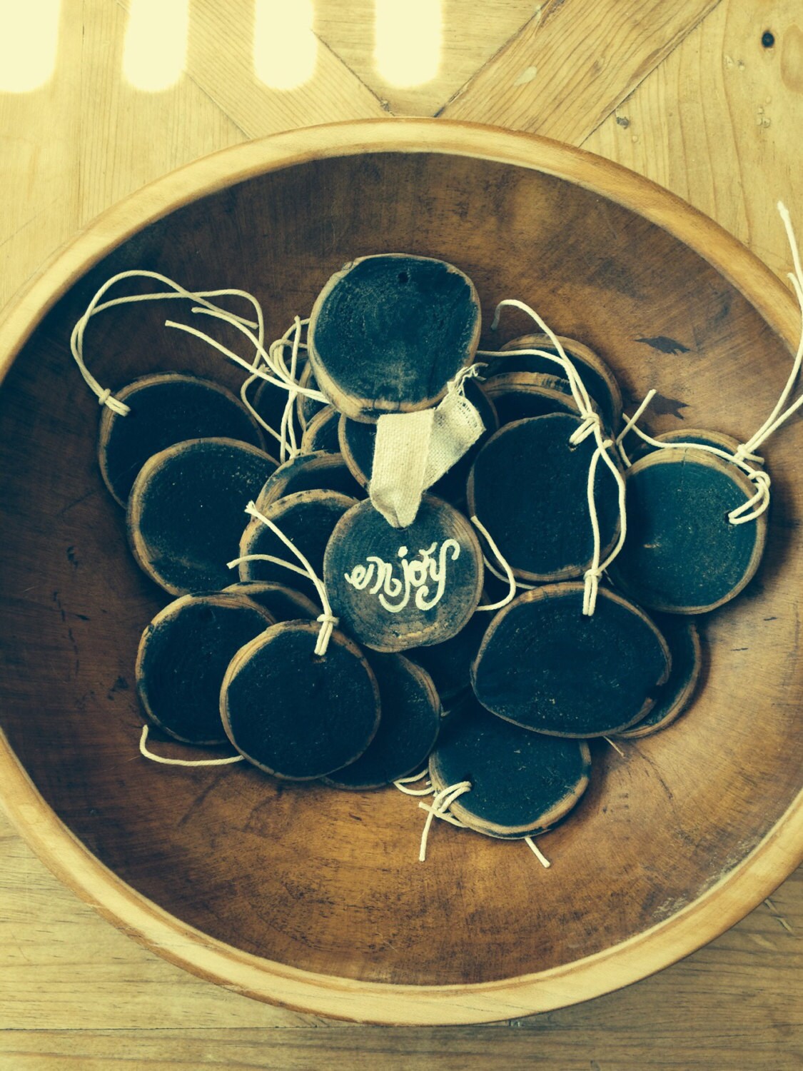 Wooden Tags or Table Place Markers by Insidethecottag on Etsy