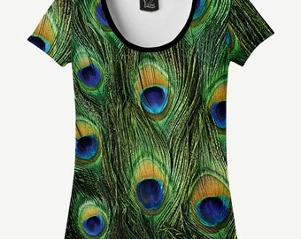 Peacock shirt | Etsy