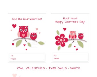 Items similar to Owl Classroom Candy Holder valentines cute woodland ...