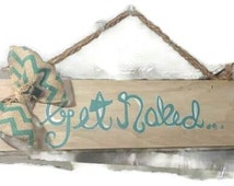 Popular items for get naked sign on Etsy