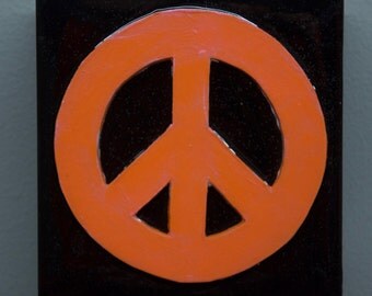 Peace sign wall art | Etsy