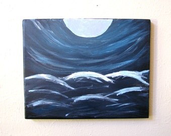 Items similar to String of Lights Painting - Original Acrylic Painting ...