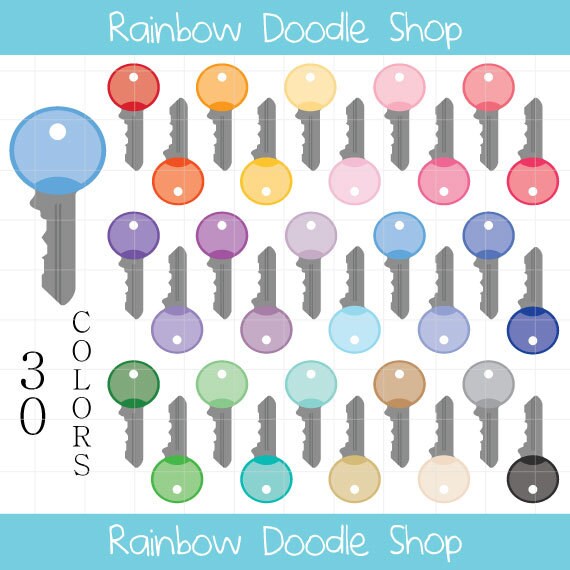 Key Clipart House Keys Colorful Keys Clip Art House