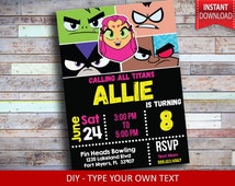 Unique teen titans birthday related items | Etsy