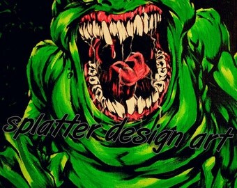 slimer art – Etsy
