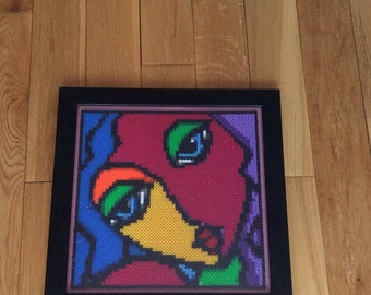 Perler bead art | Etsy