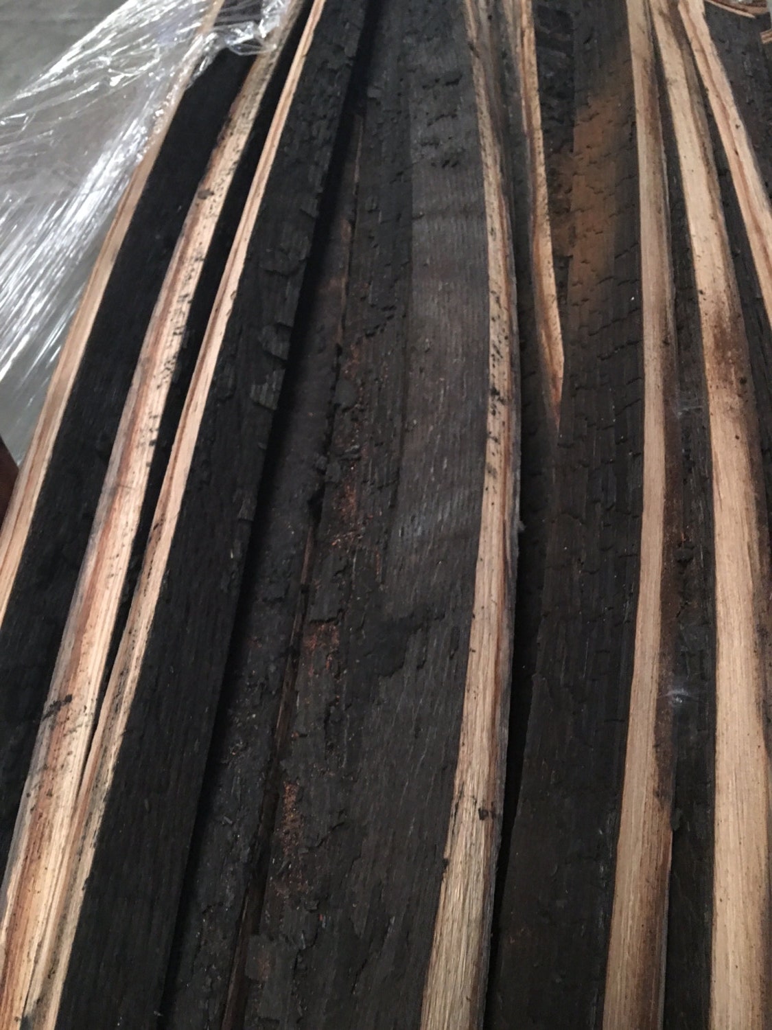 Reclaimed Used Whiskey Barrel Staves