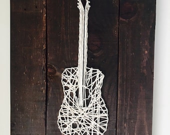 Unique guitar string art related items | Etsy
