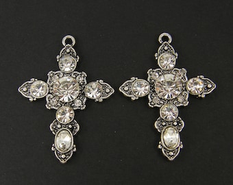 Ornate cross pendant | Etsy