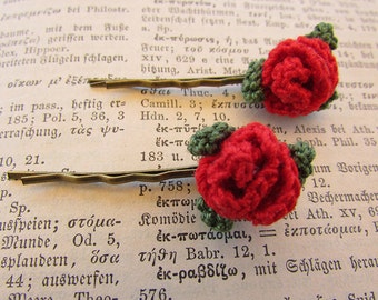 Crochet bobby pins | Etsy