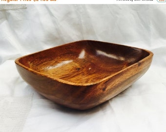 Unique square wooden bowl related items | Etsy