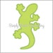 Gecko Machine Embroidery Applique Design