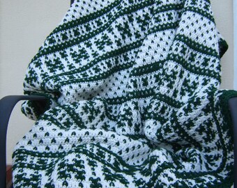 Fair isle blanket | Etsy