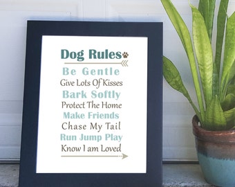 Dog rules | Etsy