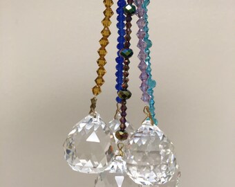 Hanging crystals | Etsy