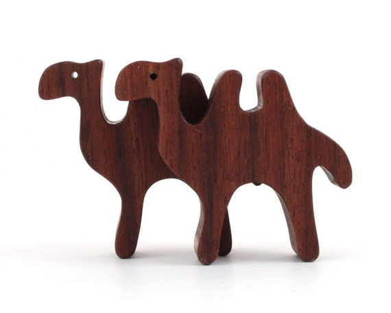Waldorf Camel Wooden Toys Miniature Wood by OohLookItsARabbit