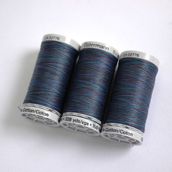 Variegated cotton thread Gutermann variegated Sulky cotton
