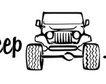 Jeep life decal | Etsy