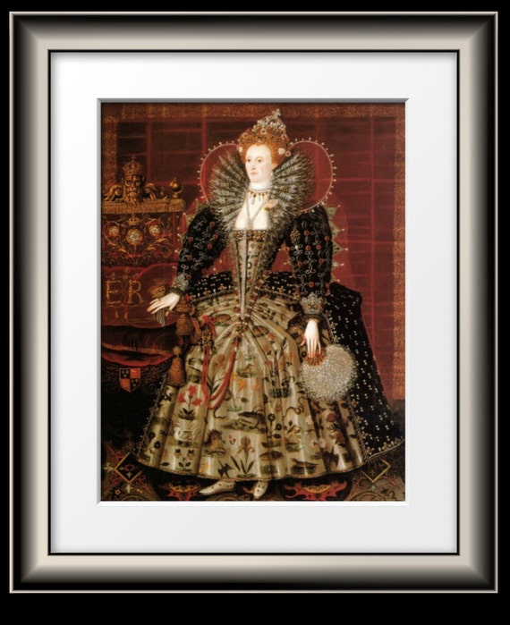 Print of Queen Elizabeth I by Hilliard