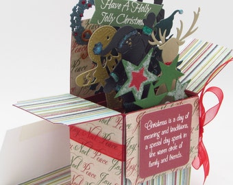 UNIQUE HANDMADE ONE OF A KIND EXPLOSION CARD IN A by CARDSBYMOM