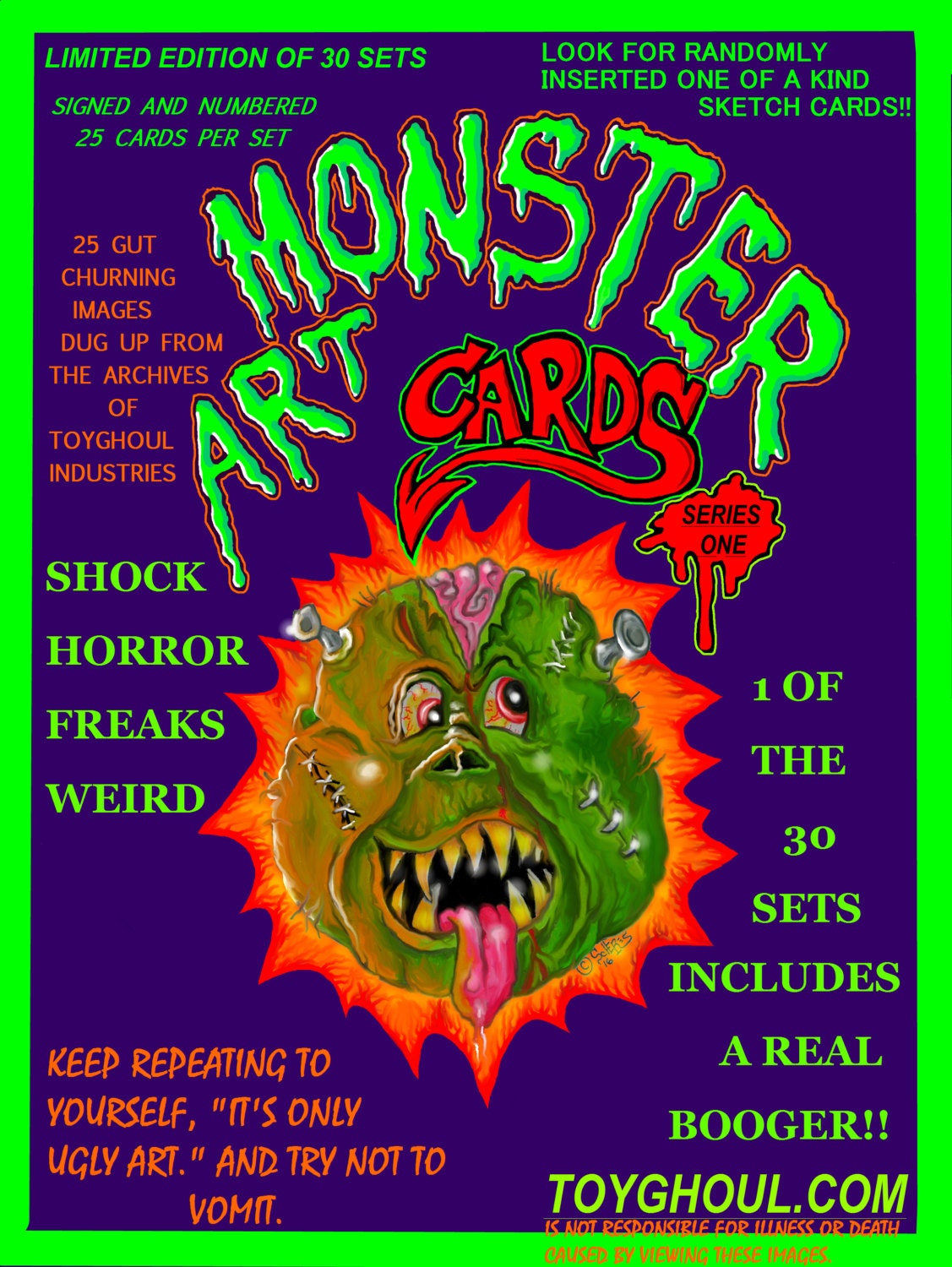 Monster Art trading cards complete 25 card set limited by Scheres