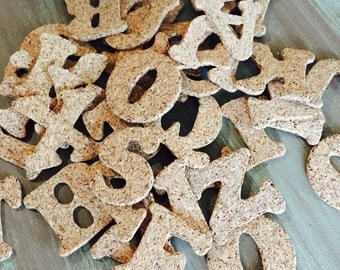 Unique cork letter related items | Etsy