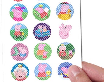 Peppa pig circles | Etsy