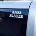 Bass player decal bass player sticker bass player vinyl