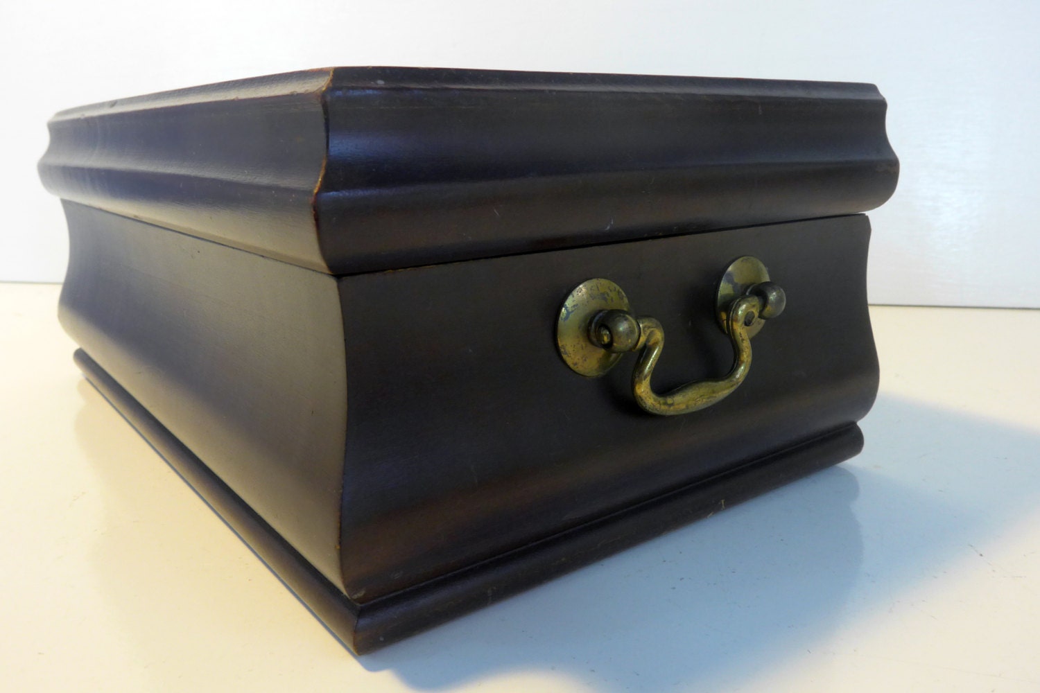 Eureka MFG Wood Jewelry Box - Vintage Reed & Barton Vintage Velvet ...