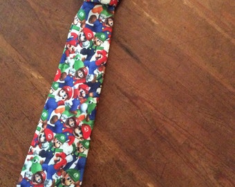 Super mario tie | Etsy