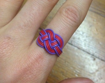 Items similar to Statement Necklace w/ Telephone Wire and Glass Beads ...