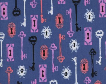 Skeleton key fabric | Etsy