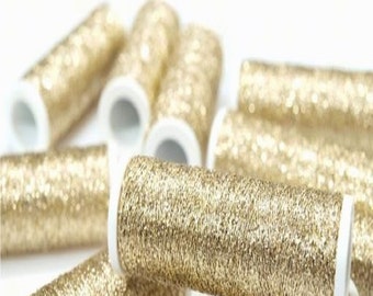 Gold metallic thread | Etsy