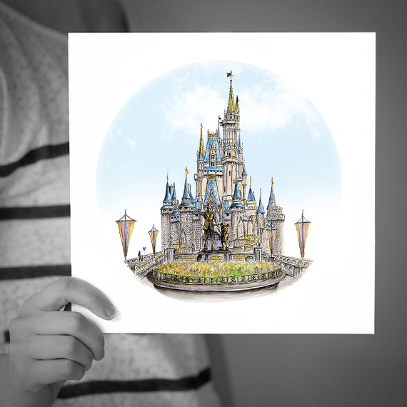 Magic Kingdom Castle Drawing