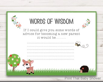 Baby advice cards | Etsy