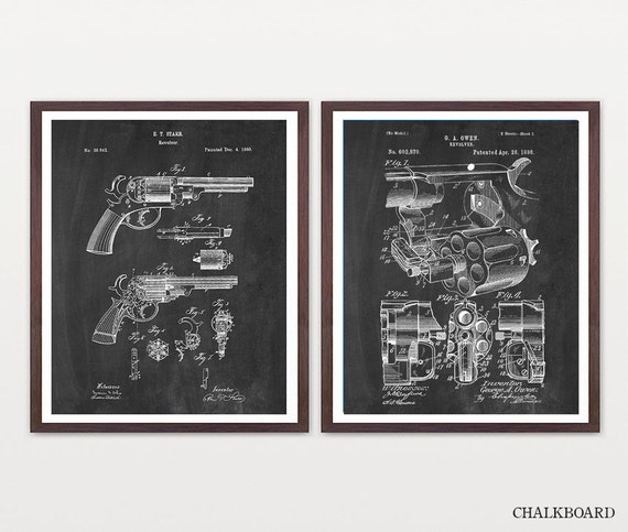 Revolver Patent Set Gun Patent Patent Print Handgun