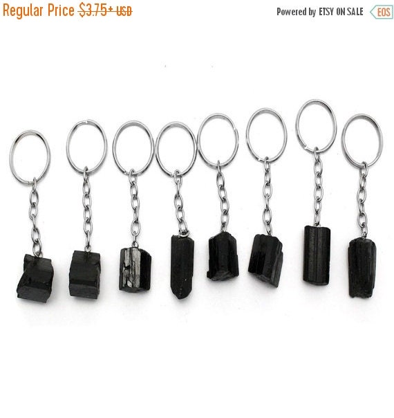 10% off Olympics Tourmaline Stone Silver Toned Key by RockParadise