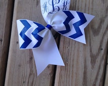 Popular items for monogram cheer bow on Etsy